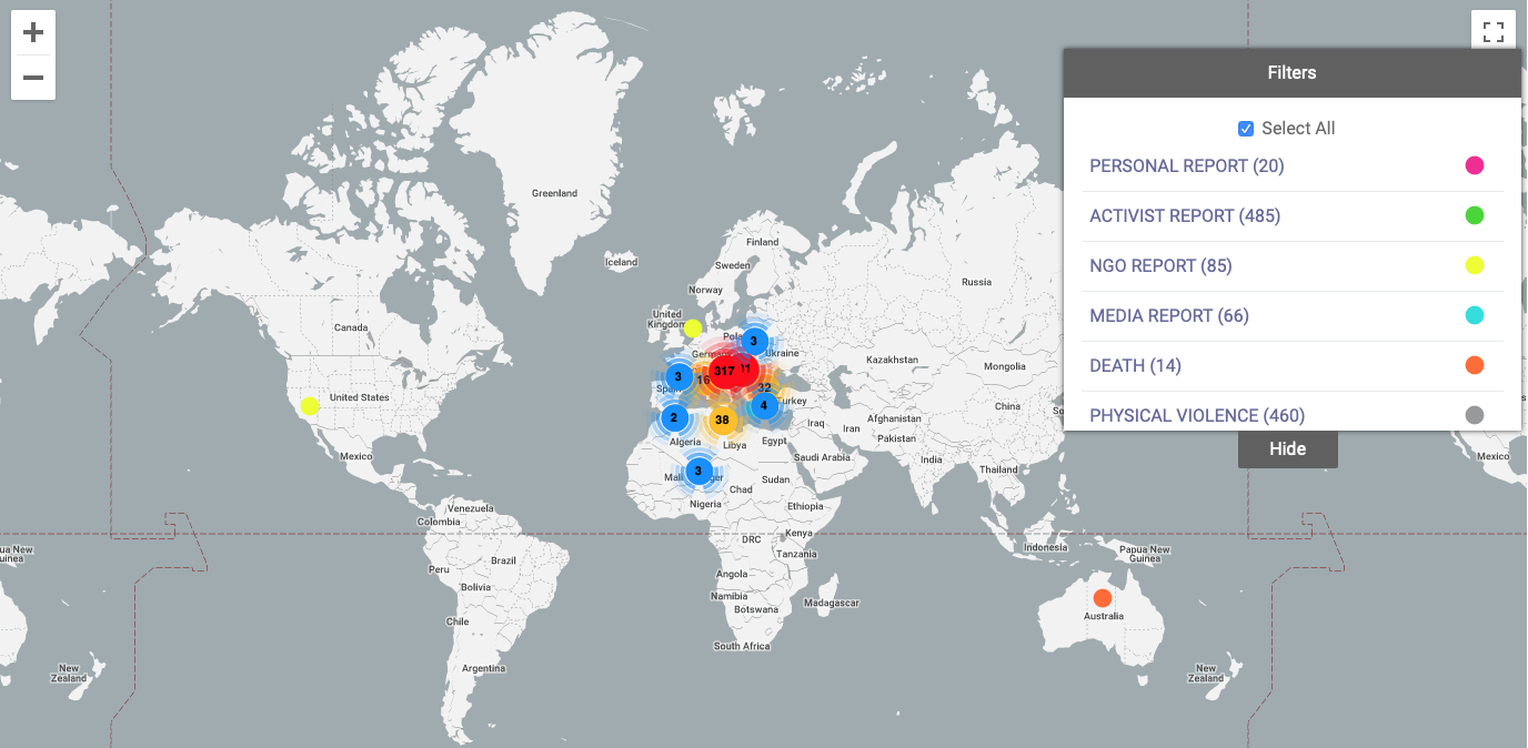 PUSH-BACK MAP & Recording Against Borders! – NoBorder. NoProblem.